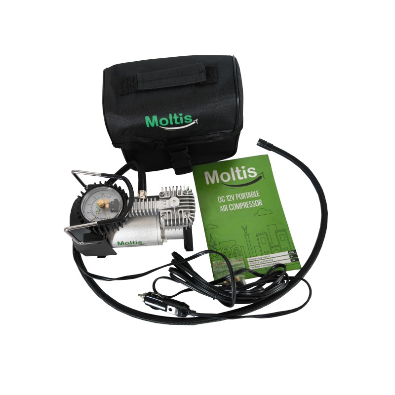 Автомобільний компресор Moltis з автостопом 12В: 37 л/хв, 7 атм, для ...